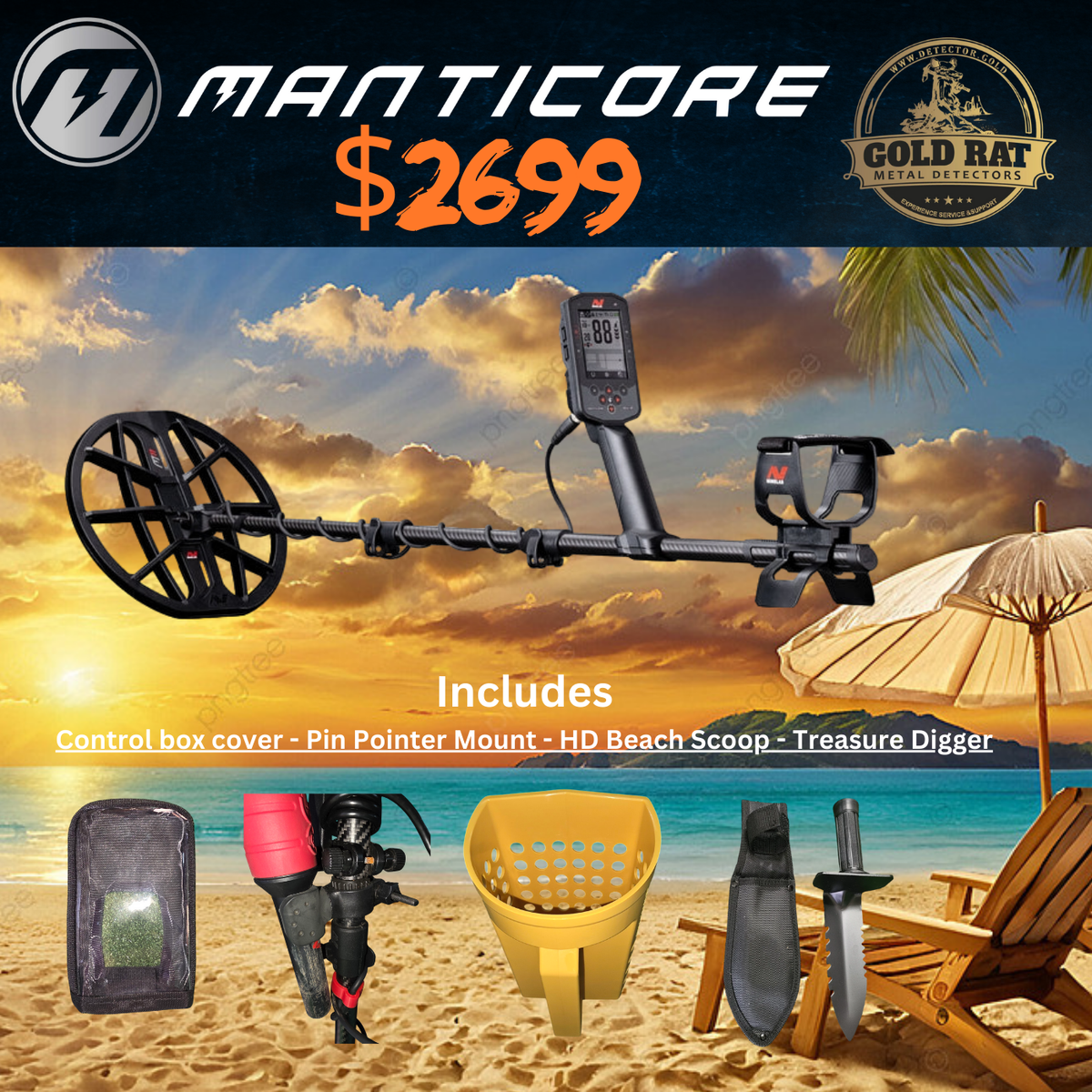 Minelab Manticore - All types Metal Detector